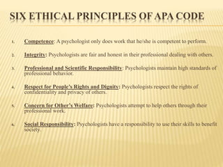 ethics in organizational psychlogy | PPTX
