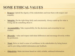 ethics in organizational psychlogy | PPTX