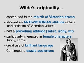 O. Wilde The Importance of Being Earnest | PPT