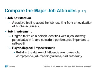 Organizational Behavior : Job attitude and Job satisfaction | PDF