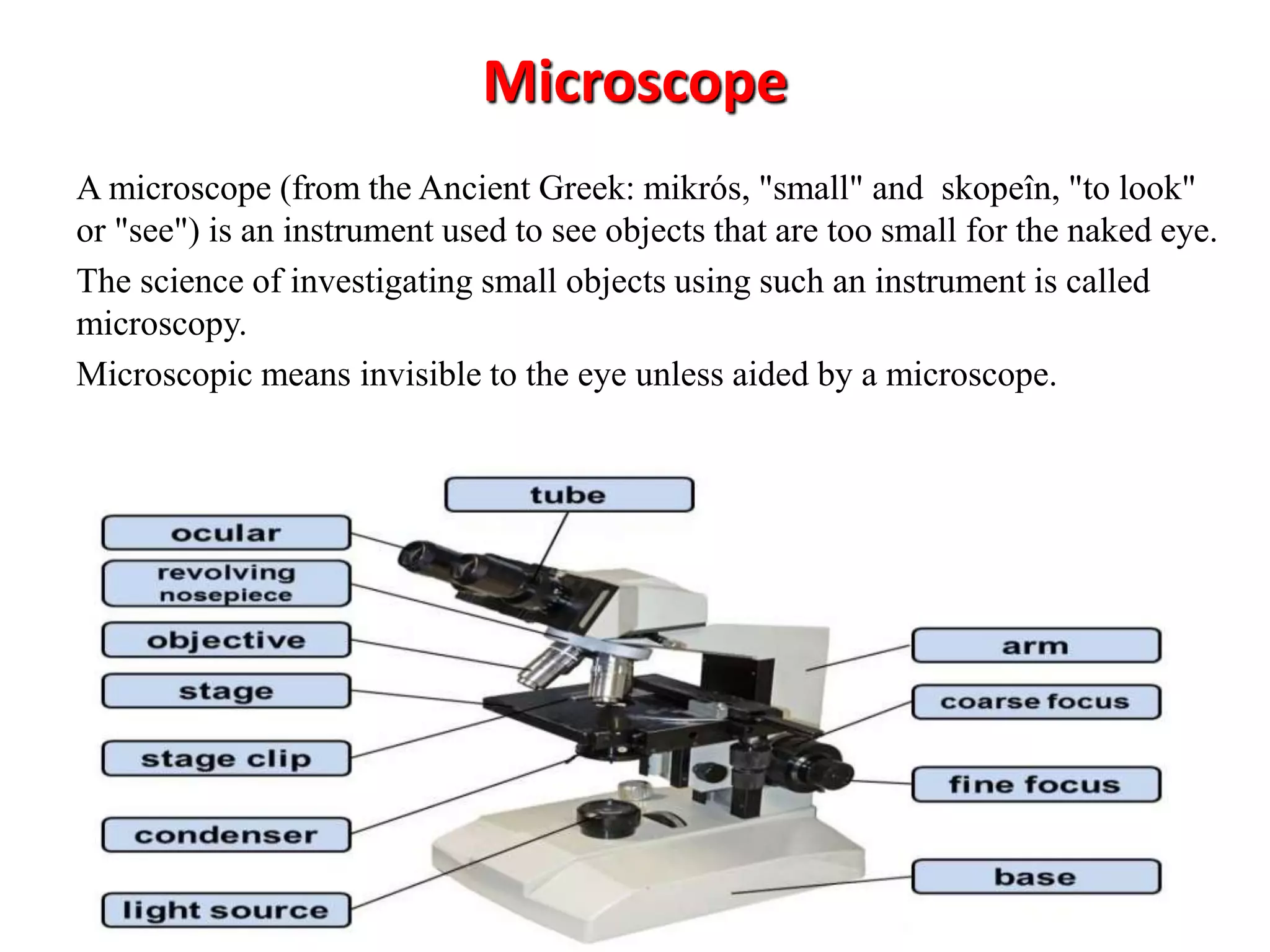 Basic concepts in laboratory techniques , Use and handling of ...