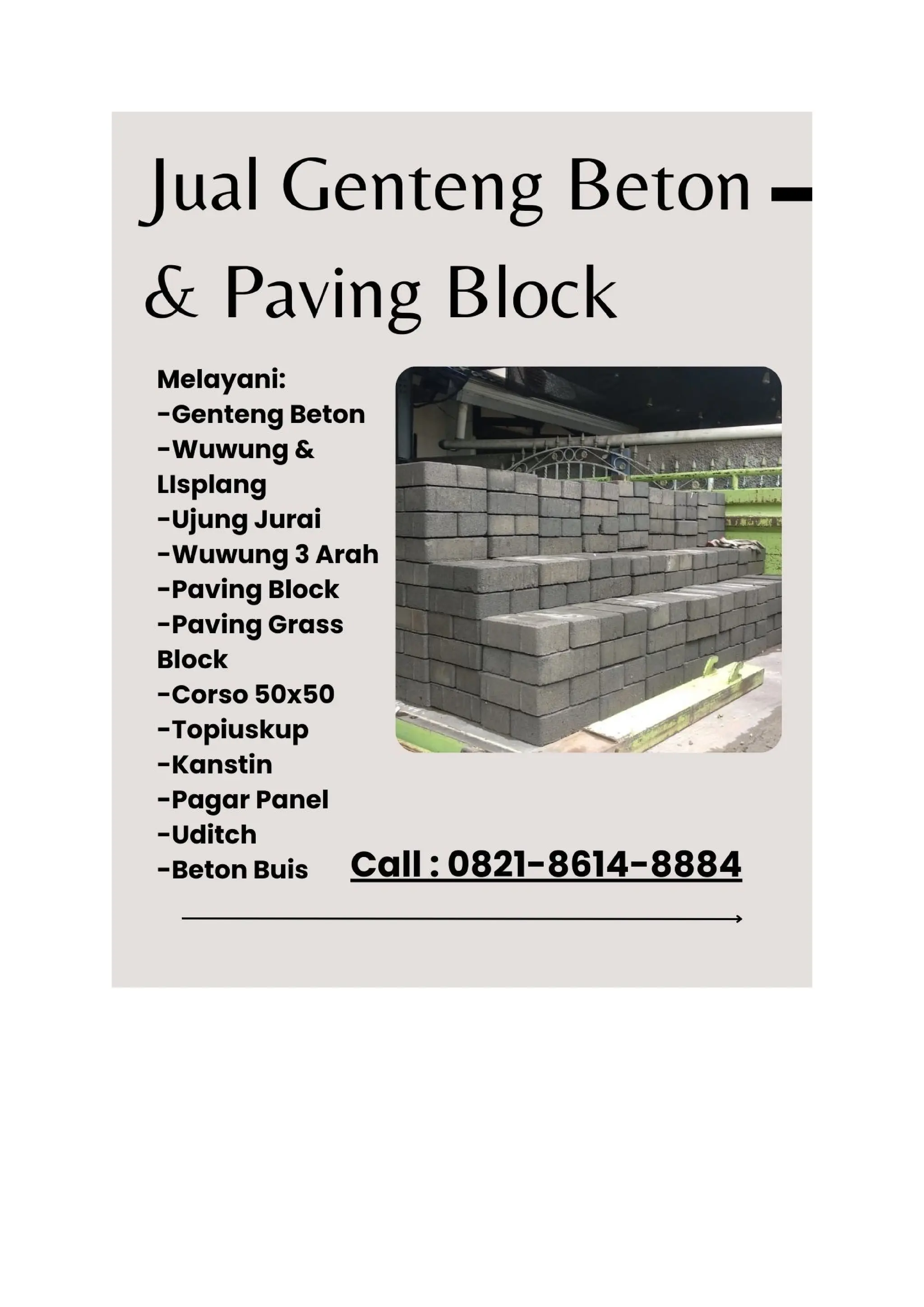 Temukan Paving Block untuk Proyek Besar untuk kebutuhan rumah Anda ...
