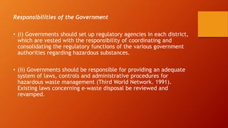 E- waste management | PPTX