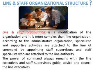 organisation behavior line & staff organisation -sanjay dandriyal | PPT