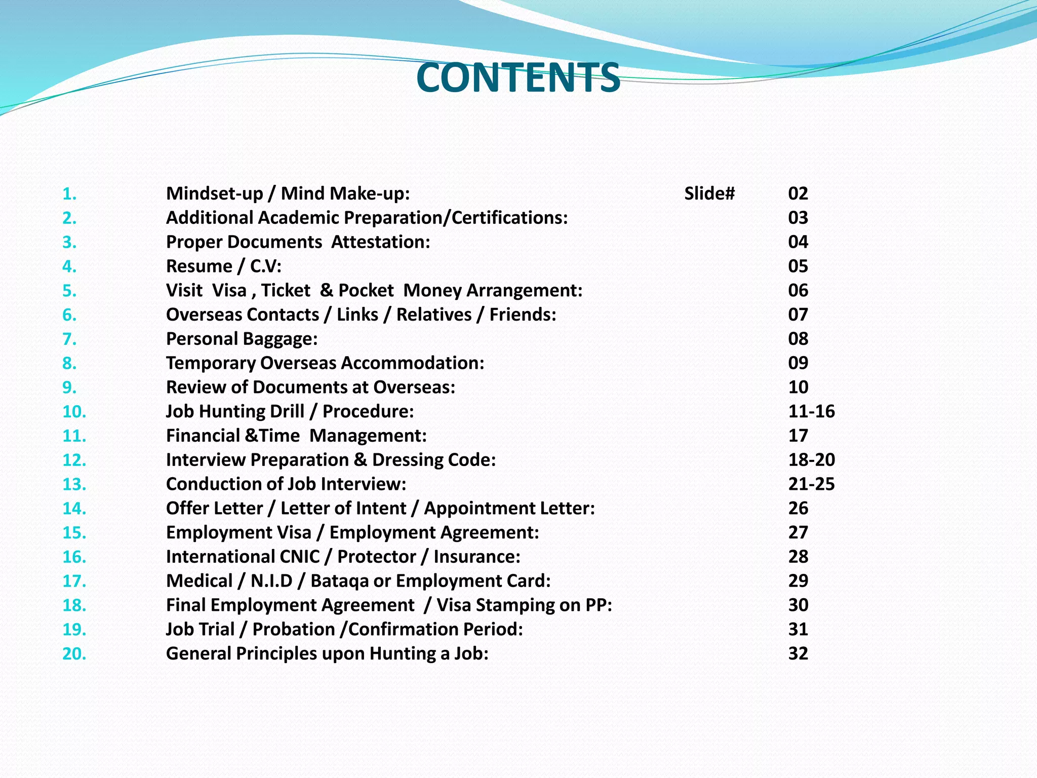 Presentation on Overseas Employment Guideline | PPTX