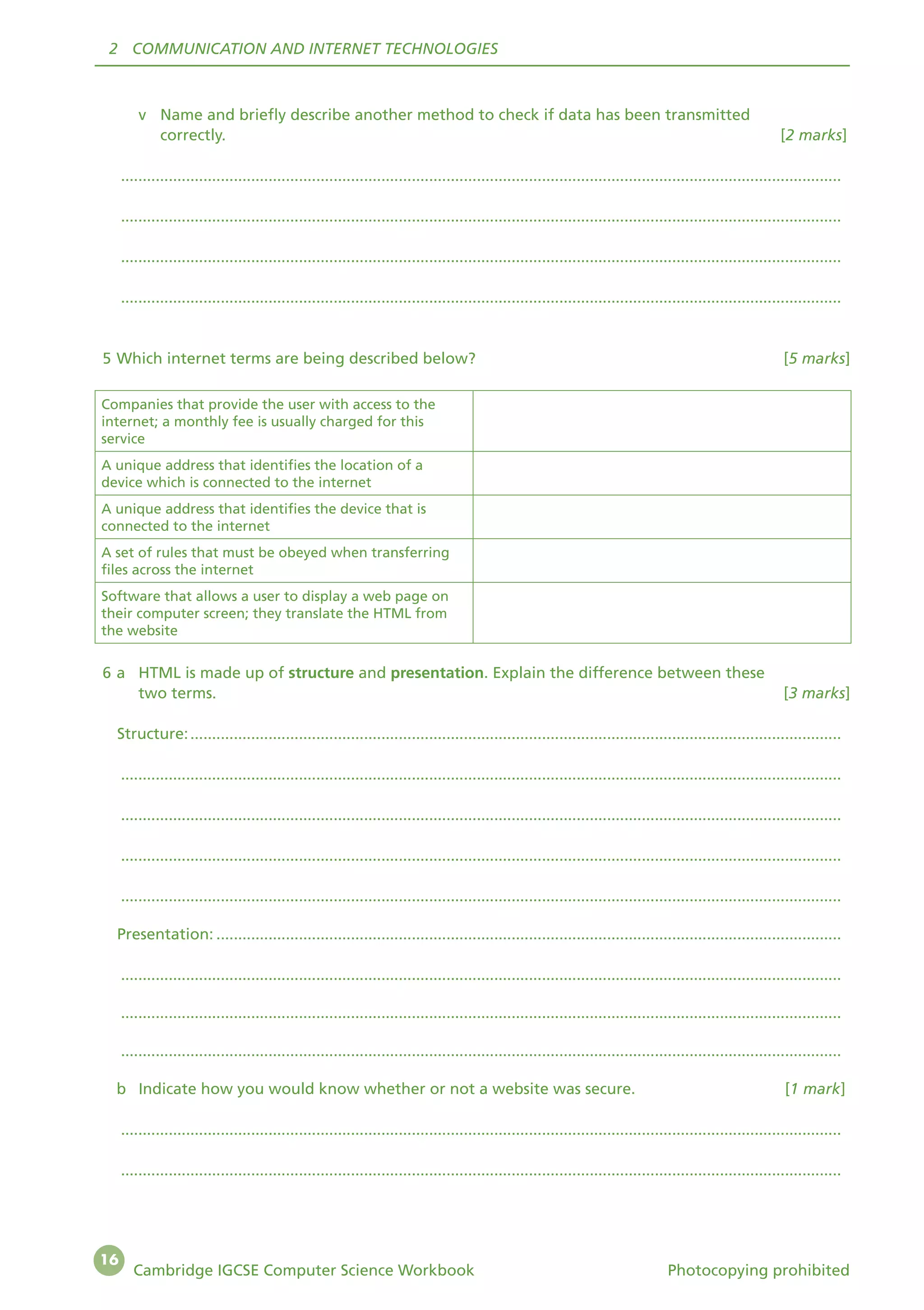 CAMBRIDGE IGCSE COMPUTER SCIENCE WORKBOOK | PDF CAMBRIDGE IGCSE COMPUTER SCIENCE WORKBOOK | PDF