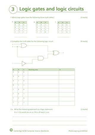 CAMBRIDGE IGCSE COMPUTER SCIENCE WORKBOOK | PDF