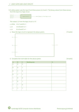 CAMBRIDGE IGCSE COMPUTER SCIENCE WORKBOOK | PDF