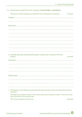 CAMBRIDGE IGCSE COMPUTER SCIENCE WORKBOOK | PDF