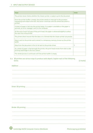 CAMBRIDGE IGCSE COMPUTER SCIENCE WORKBOOK | PDF