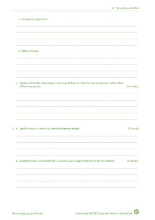 CAMBRIDGE IGCSE COMPUTER SCIENCE WORKBOOK | PDF
