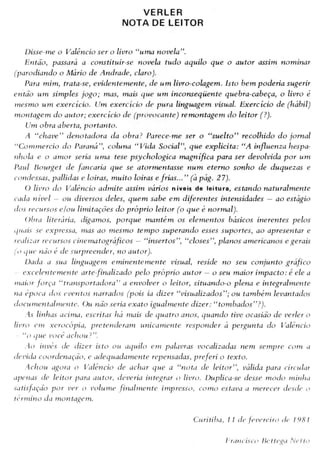 O Mez da Grippe, de Valêncio Xavier | PDF