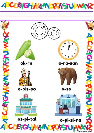 Learning letters OPQR. Tracing letters, knowing each sound | PDF