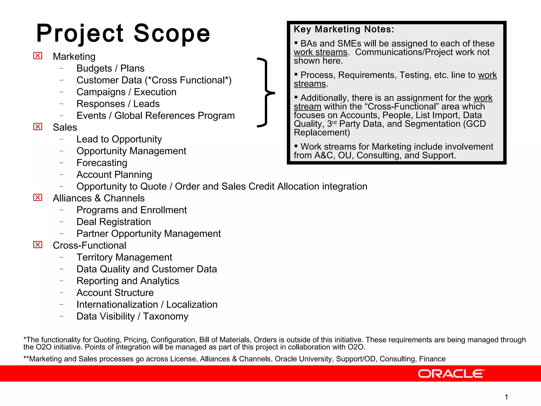 Oracle Project Overview Ppt 1802