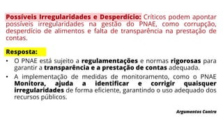 O que é o programa nacional de alimentação escolar (PNAE ...