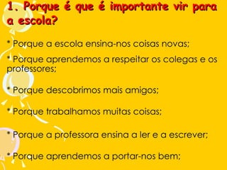 O Que Vamos Ensinar Ao 1ºAno | PPT