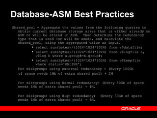 O Racle Asm Best Practices Presentation | PPT