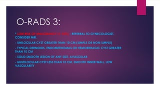 O-RADS Classification Of Ovarian Lesions | PPT