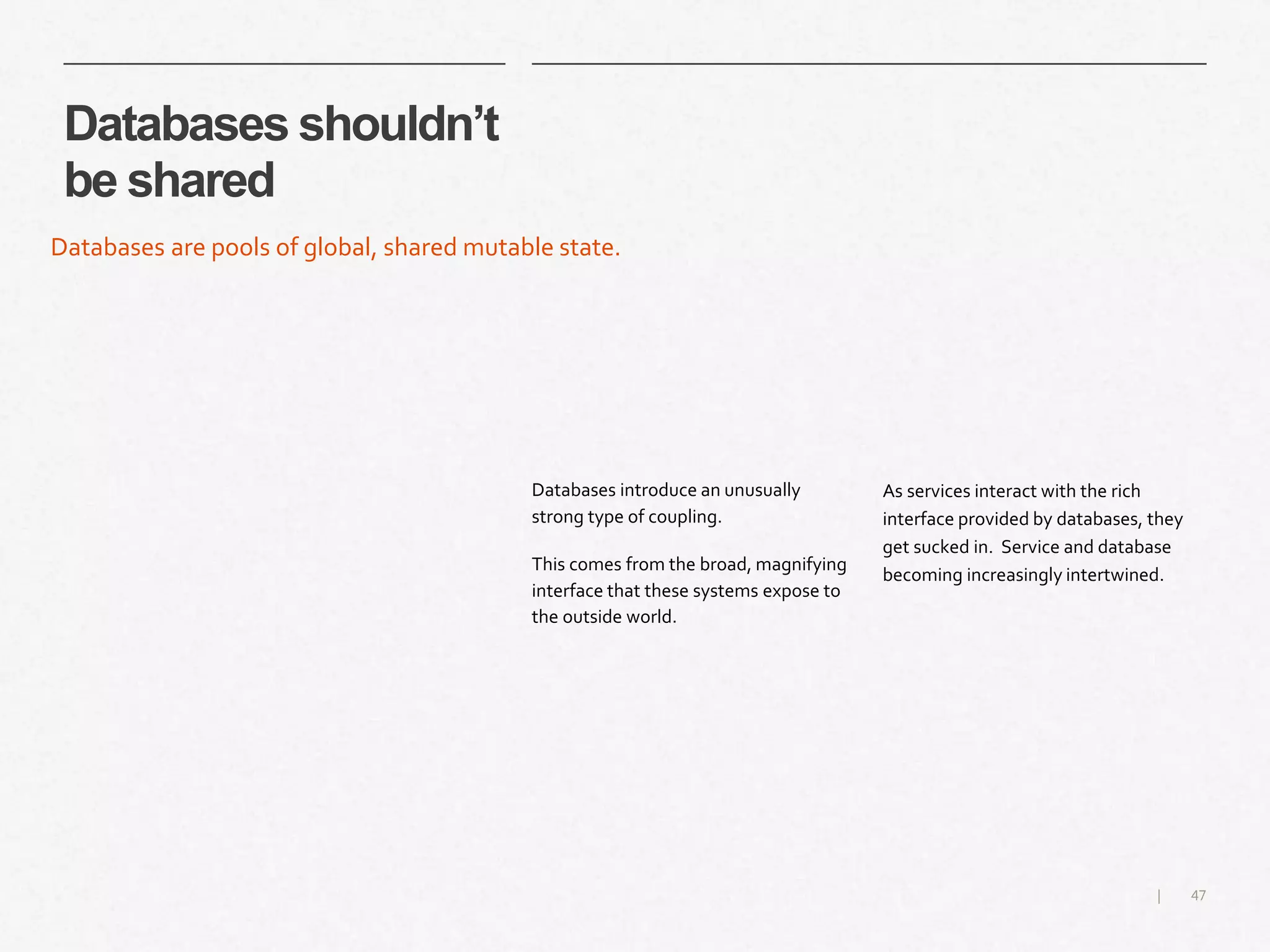 Leveraging the power of the unbundled database | PPT
