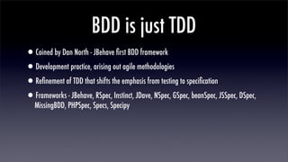 Better Testing Through Behaviour | PPT