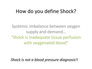 Shock in Polytrauma Patient | PPTX
