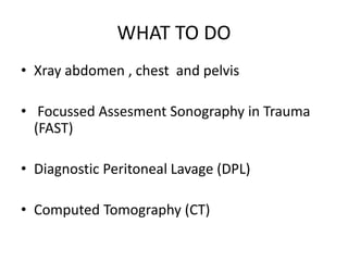 Shock in Polytrauma Patient | PPTX