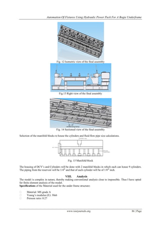 Automation of Fixtures Using Hydraulic Power Pack for a Bogie ...