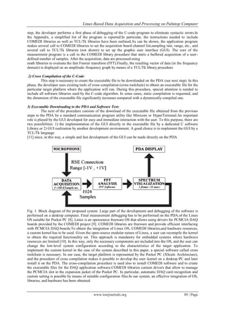 Linux-Based Data Acquisition and Processing On Palmtop Computer | PDF