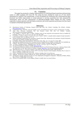 Linux-Based Data Acquisition and Processing On Palmtop Computer | PDF