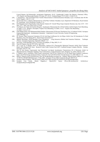 Analysis Of NACA 6412 Airfoil (Purpose: Propeller For Flying Bike) | PDF