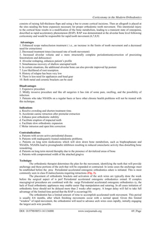 Corticotomy in the Modern Orthodontics | PDF