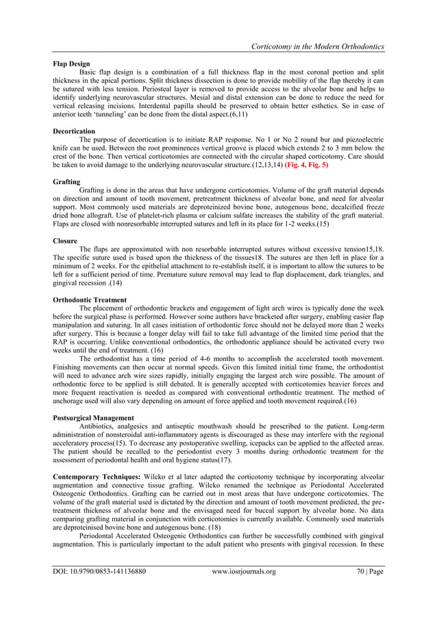 Corticotomy in the Modern Orthodontics | PDF