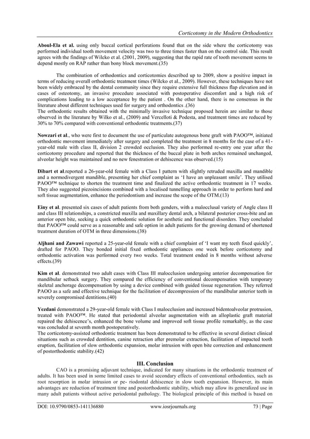 Corticotomy in the Modern Orthodontics | PDF