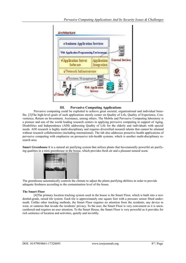Pervasive Computing Applications And Its Security Issues & Challenges | PDF