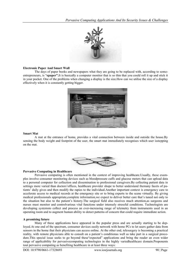 Pervasive Computing Applications And Its Security Issues & Challenges | PDF