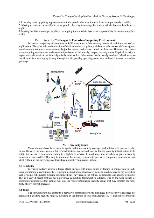 Pervasive Computing Applications And Its Security Issues & Challenges | PDF