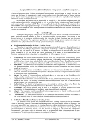 Design and Development of Secure Electronic Voting System Using Radio Frequency Identification ...