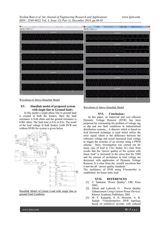 Sag mitigation in distribution system by using Dynamic voltage Restorer (DVR) | PDF