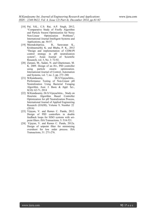 A Heuristic Approach for optimization of Non Linear process using Firefly Algorithm and ...