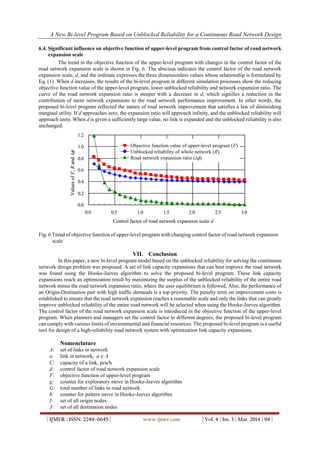 A New Bi-level Program Based on Unblocked Reliability for a Continuous Road Network Design | PDF