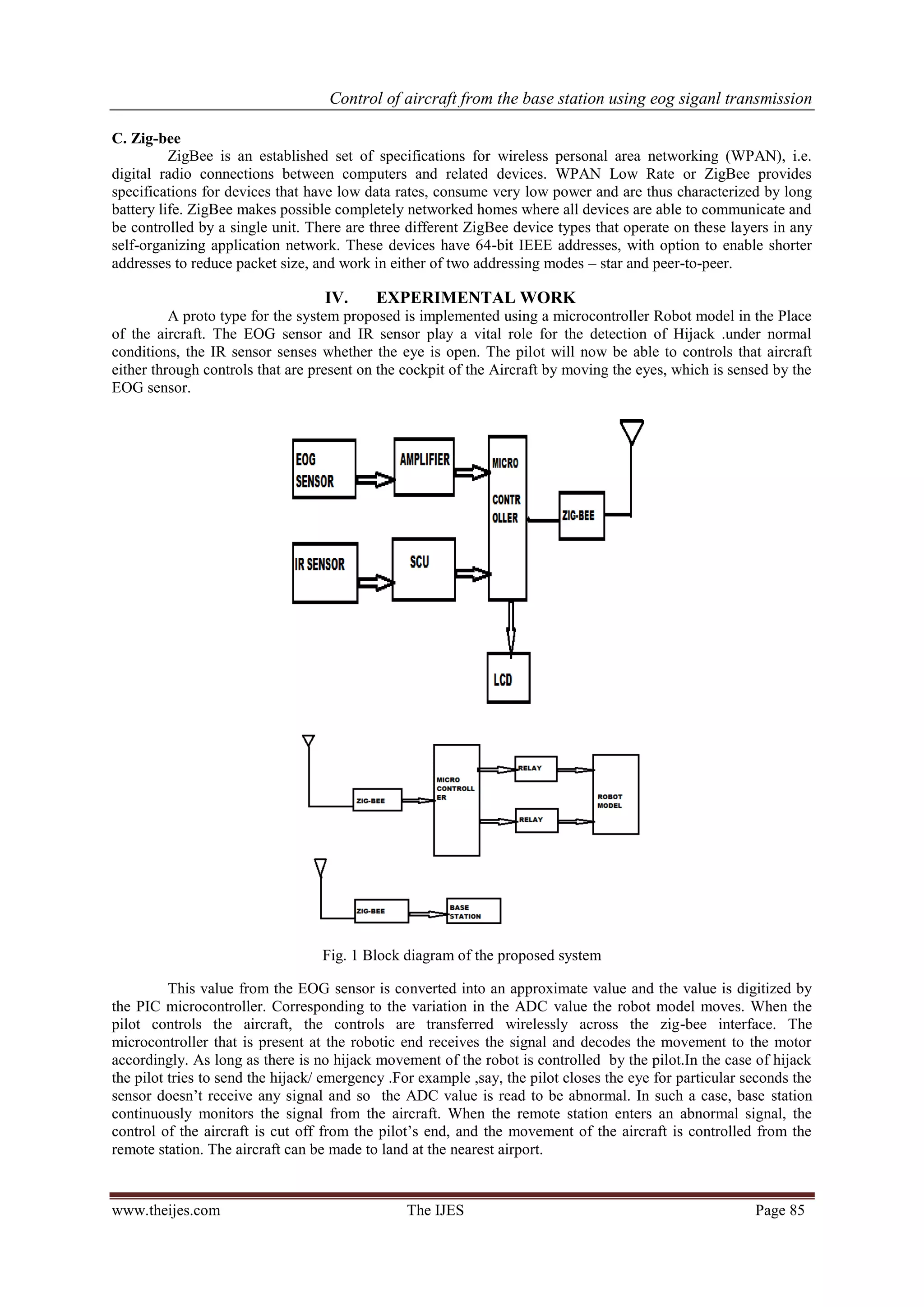 Control of aircraft from the base station using eog siganl transmission | PDF | Information and ...