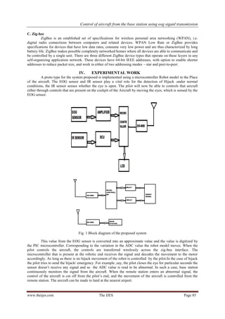 Control of aircraft from the base station using eog siganl transmission | PDF