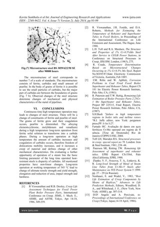 Study of Microstructure Degradation of Boiler Tubes Due To Creep for ...