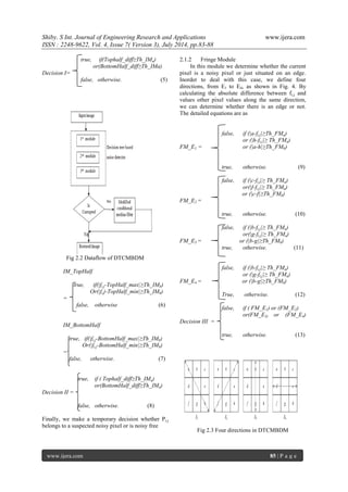 A Decision tree and Conditional Median Filter Based Denoising for impulse noise in images | PDF ...