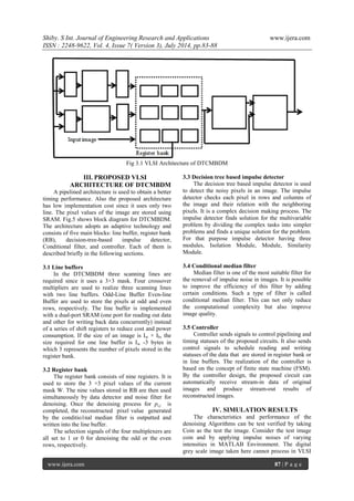 A Decision tree and Conditional Median Filter Based Denoising for impulse noise in images | PDF ...