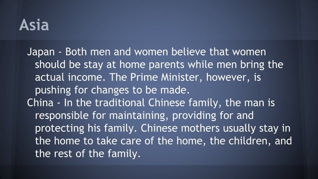 Gender roles in different cultures | PPTX | Women\'s Health | Healthy ...