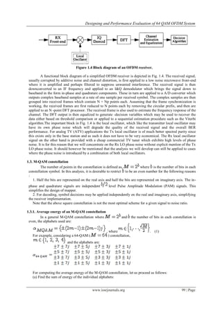 Designing and Performance Evaluation of 64 QAM OFDM System | PDF