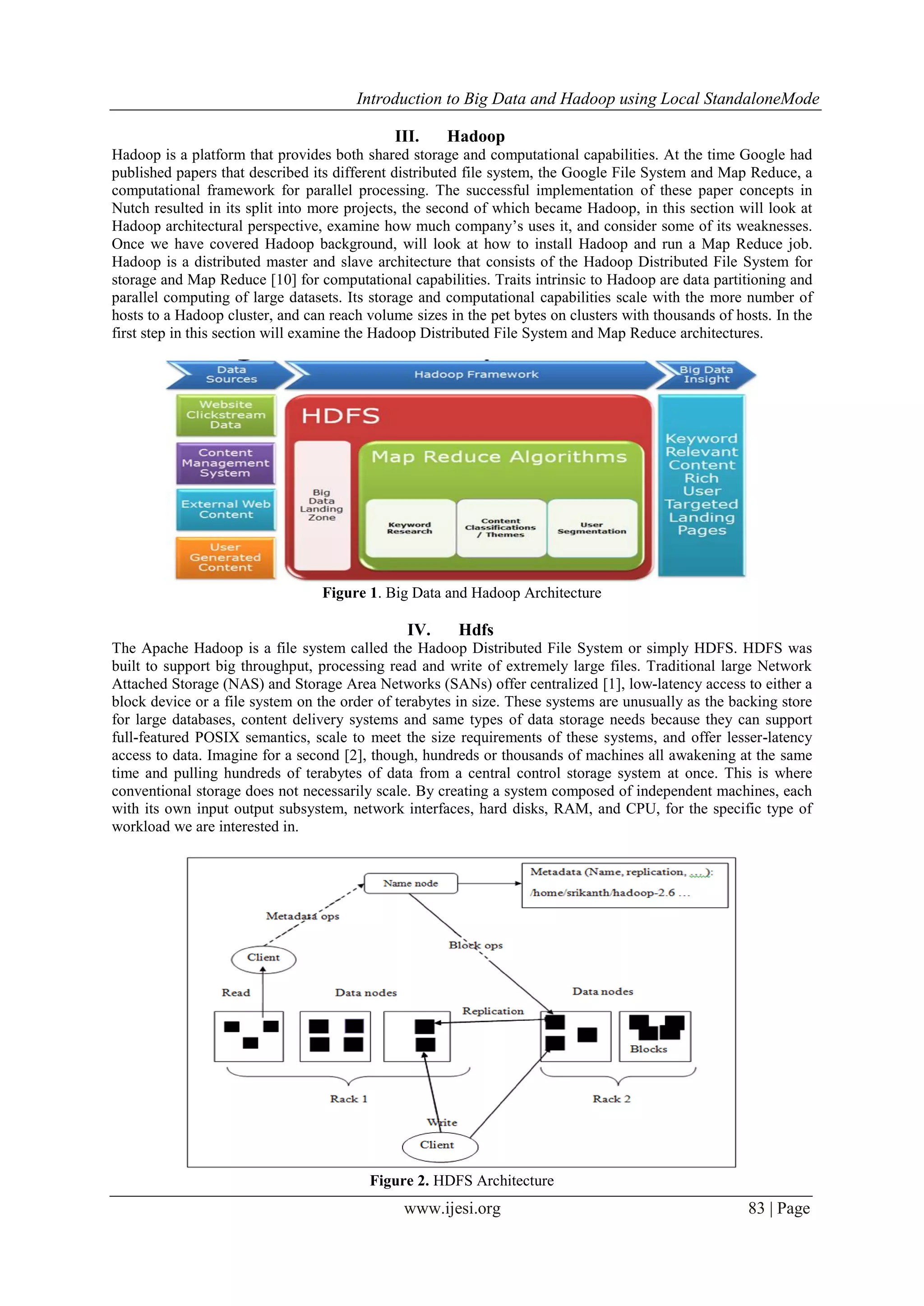 Introduction To Big Data And Hadoop Using Local Standalone Mode Pdf Computing Technology