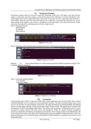 Introduction to Big Data and Hadoop using Local Standalone Mode | PDF | Computing | Technology ...