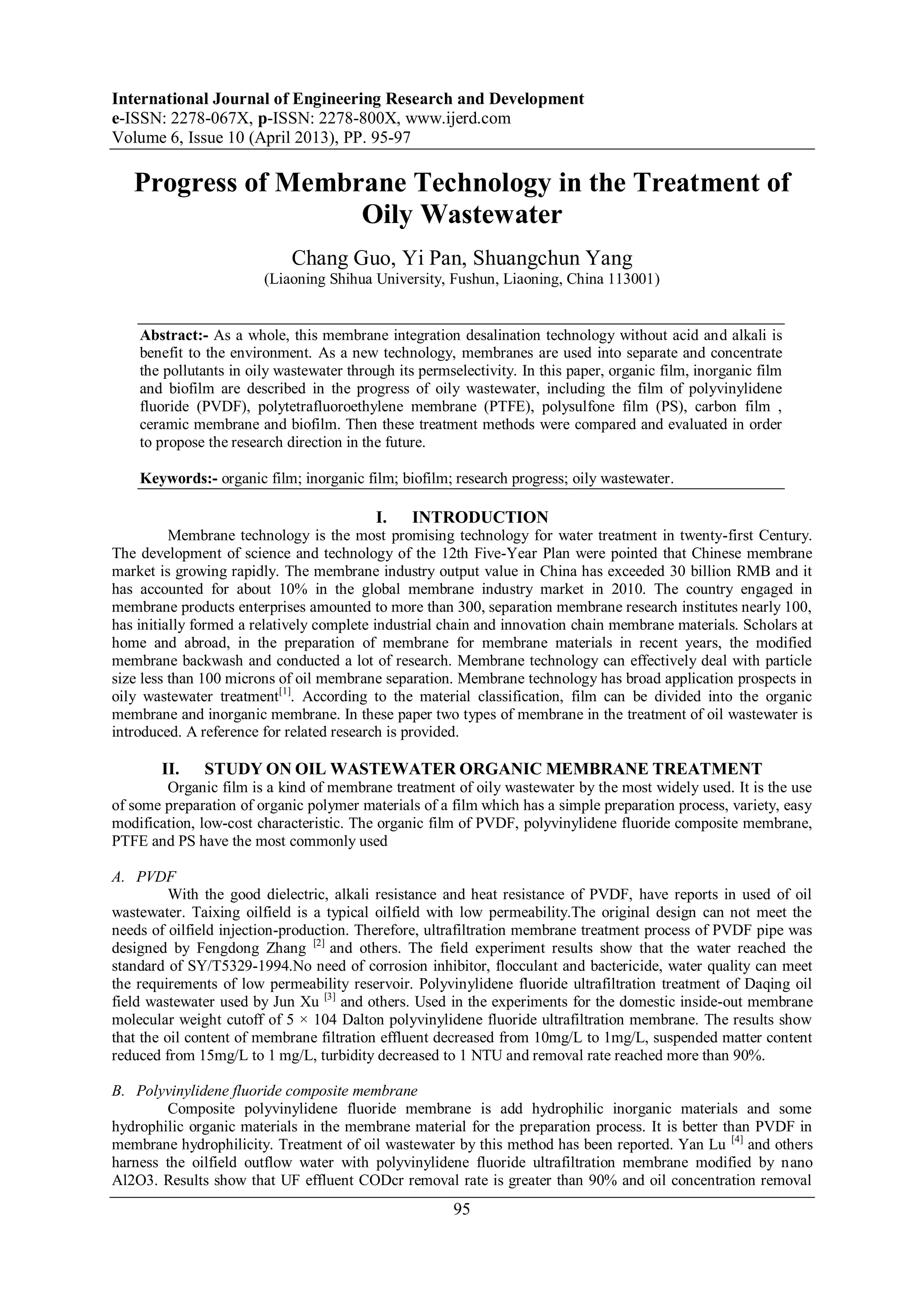 International Journal of Engineering Research and Development (IJERD) | PDF